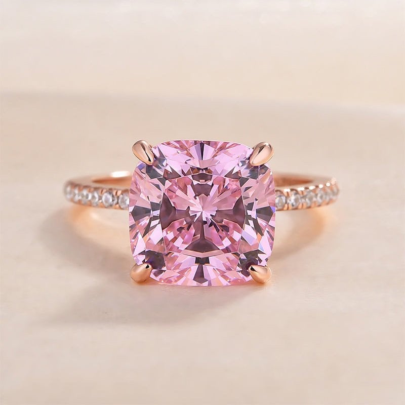Pink Engagement Ring - Etsy
