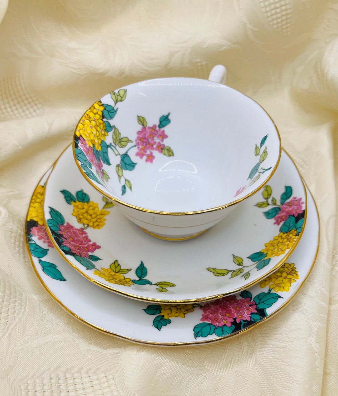 Sale on Ye Old English Jackson and Gosling Grosvenor China Trio 5451 - Etsy