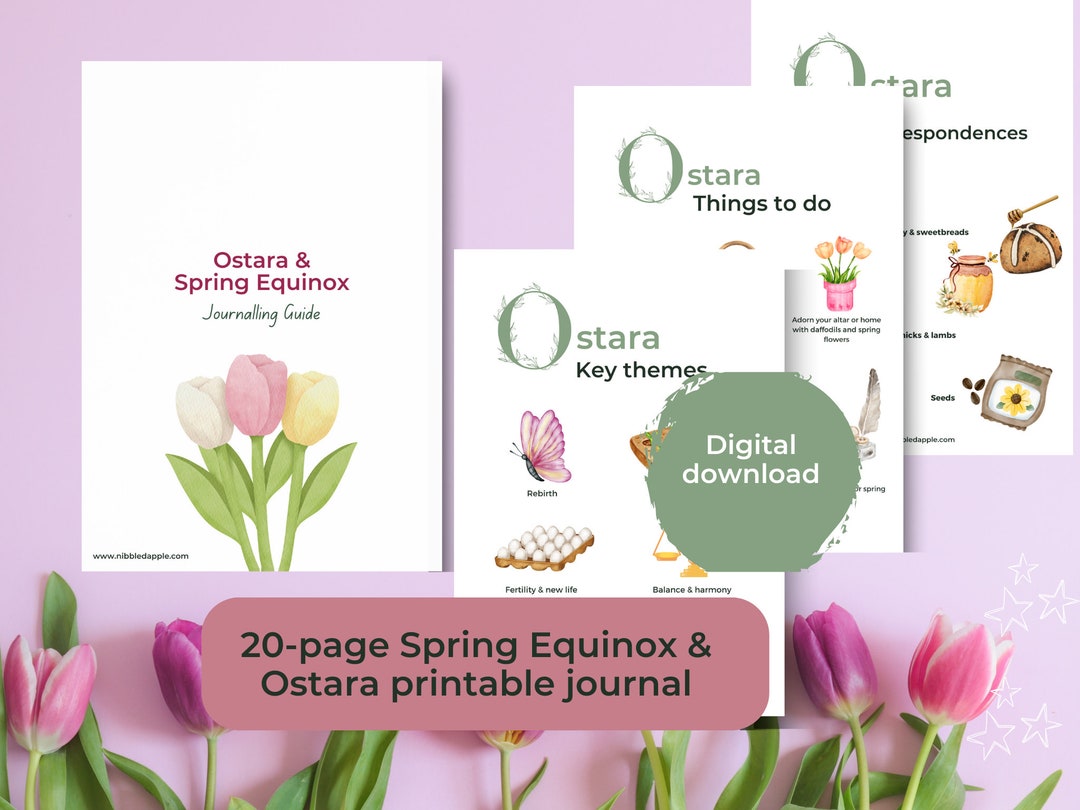 Spring Equinox & Ostara Journal Prompts | Ostara Guide Printable ...