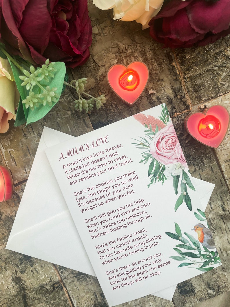 Loss of Mum Sympathy Card | Grief Poem - Etsy