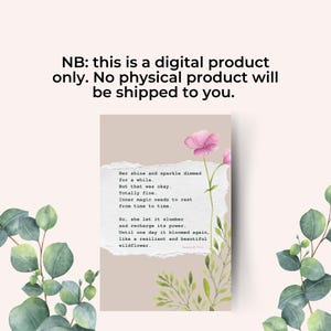 Her Shine and Sparkle Digital Poem Print | You Got This Poem ...