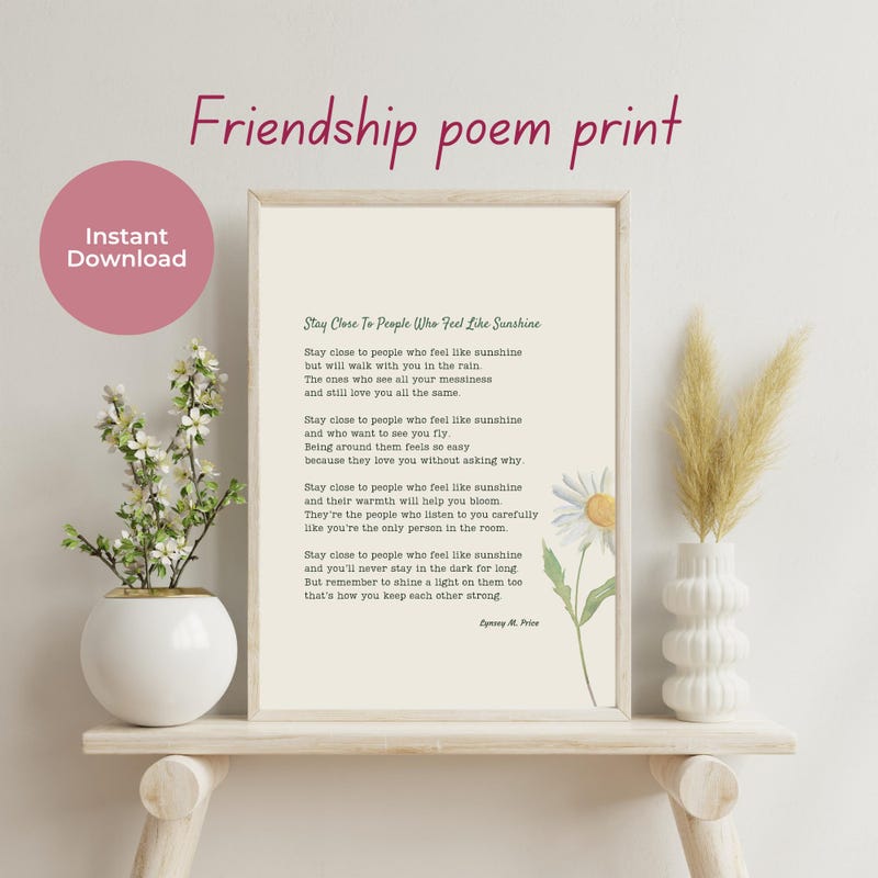 Best Friend Poem - Etsy