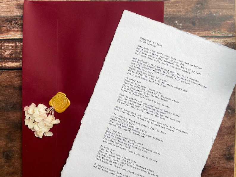 Personalised Vintage Typewriter Print - Any Words Hand-typed on A4 ...
