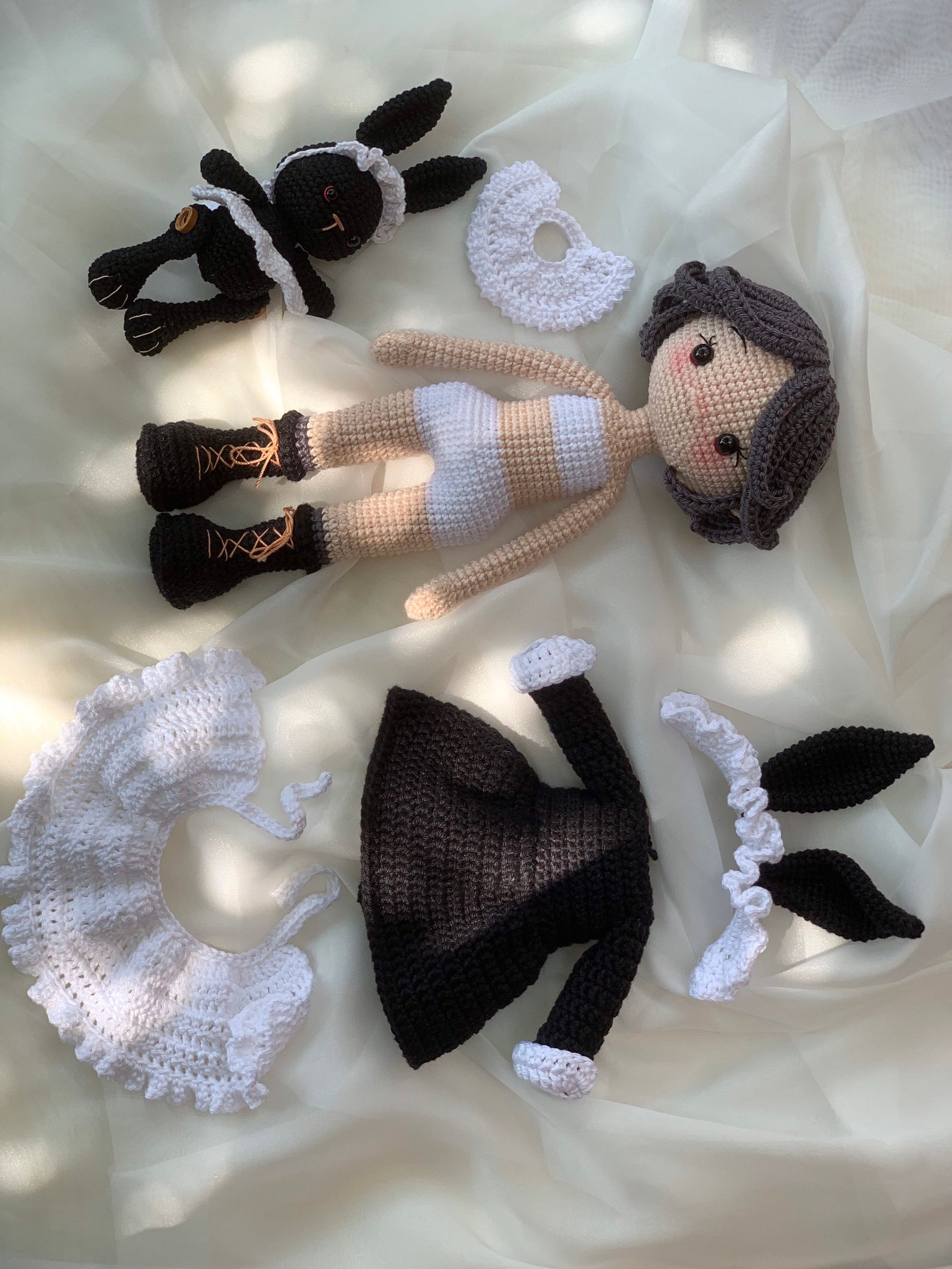 PDF Crochet PATTERN Amanda Doll and Little Bunny English - Etsy