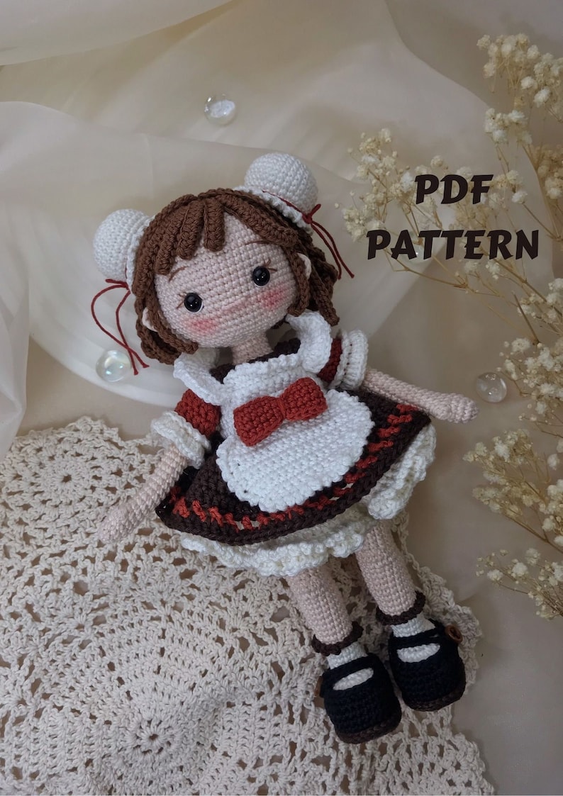 PDF Crochet PATTERN Middle Autumn Doll English - Etsy