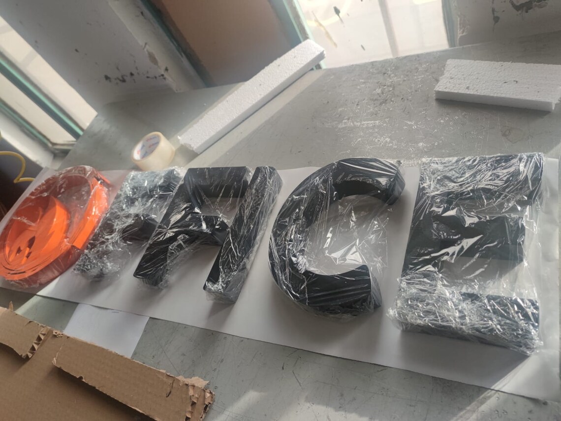 Custom Rusty Sign Led Illuminated Logo Sign Metal Logo 3D - Etsy