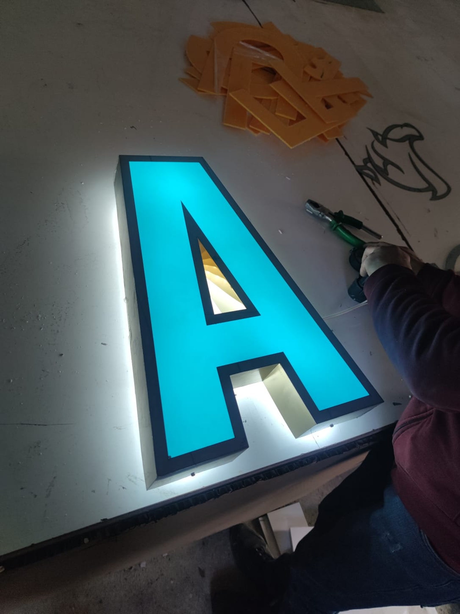 3d Backlit Sign 3d Led Signage Custom Outdoor&indoor Logo | Etsy UK