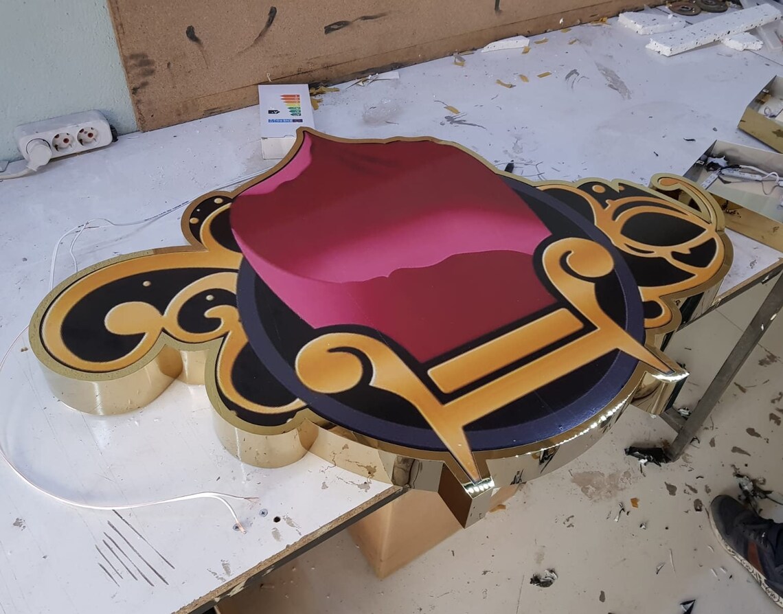 3d Backlit Sign 3d Led Signage Custom Outdoor&indoor Logo | Etsy