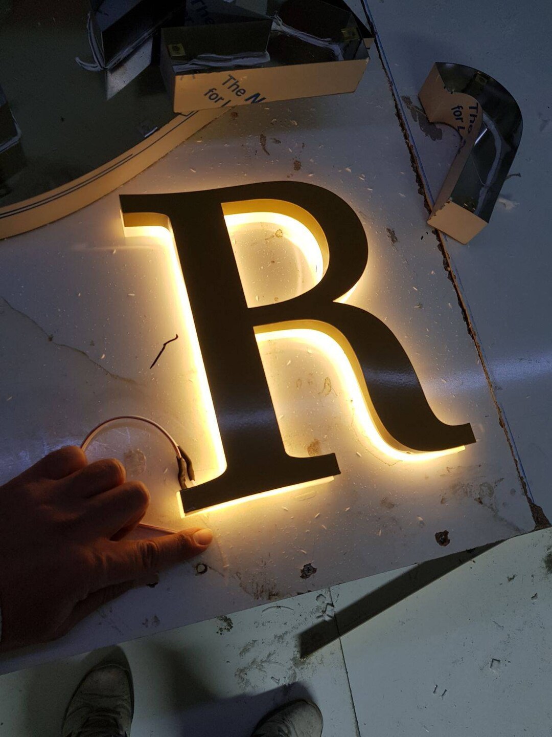Led Sign Custom Metal Sign 3d Logo Backlit Sign Custom - Etsy