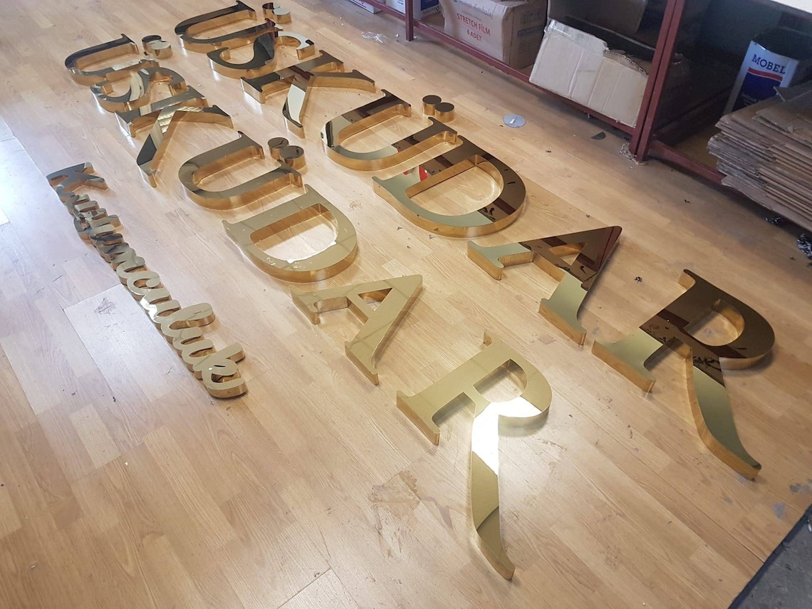 Signage for Wall Business Custom Illuminated Sign Logo | Etsy