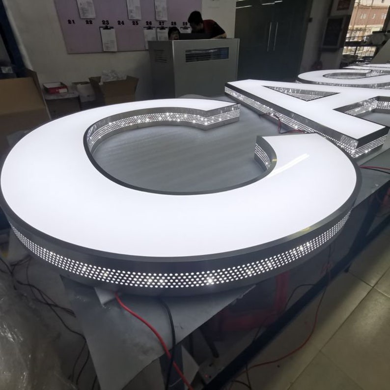 3d Backlit Sign 3d Led Signage Outdoor&indoor Light Box - Etsy