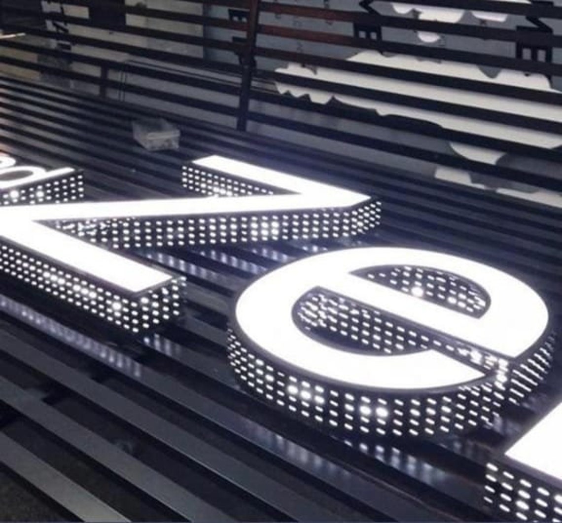3d Backlit Sign 3d Led Signage Custom Outdoor&indoor Logo - Etsy UK