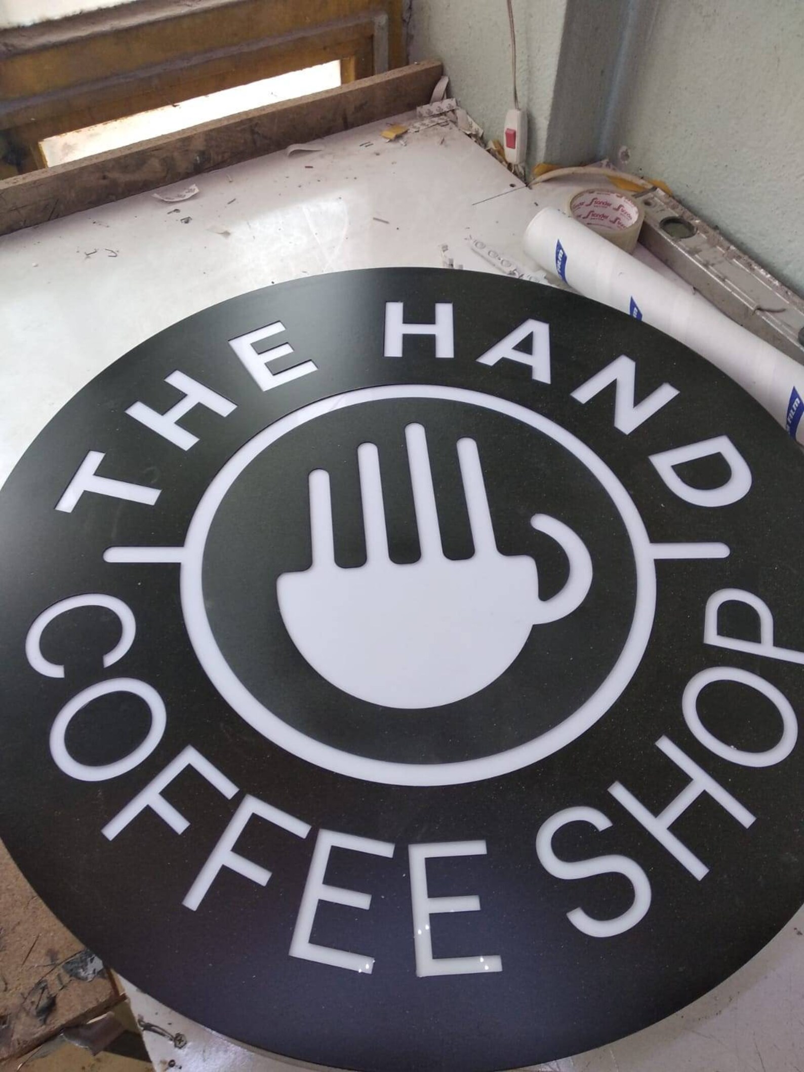 Custom Metal Logo Sign Company Logo Custom Office Sign | Etsy