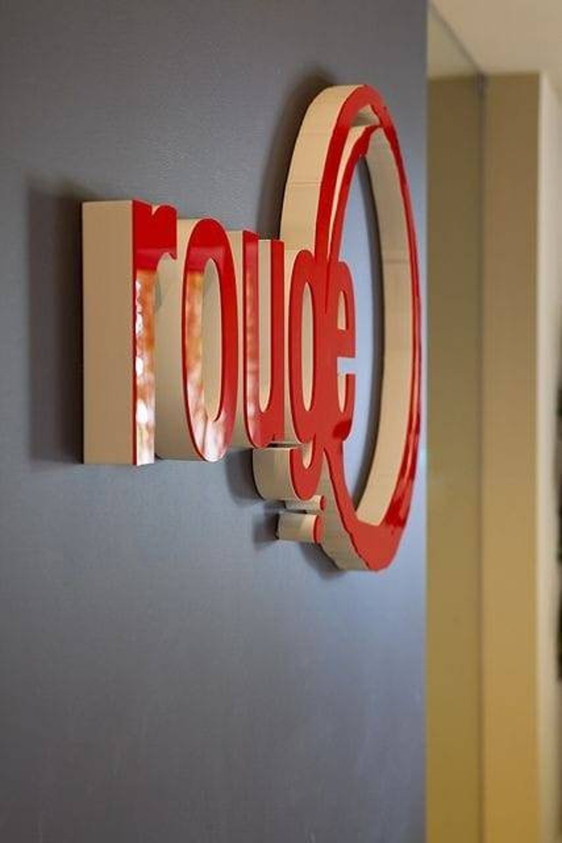 Custom Rusty Sign Led Illuminated Logo Sign Metal Logo 3D - Etsy