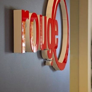 Custom Rusty Sign, Led Illuminated Logo Sign, Metal Logo, 3D Design ...