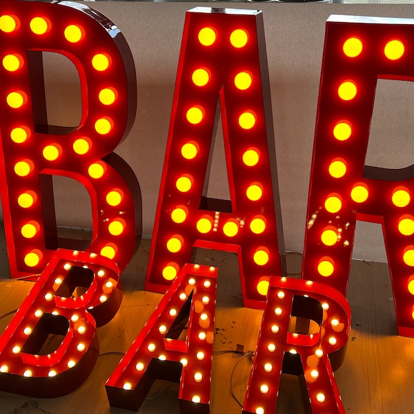Lighted Marquee Sign - Etsy