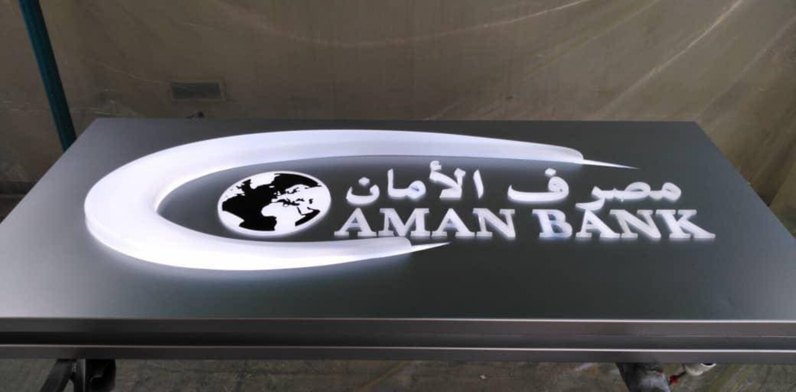 Custom Metal Logo Sign Company Logo Custom Office Sign | Etsy