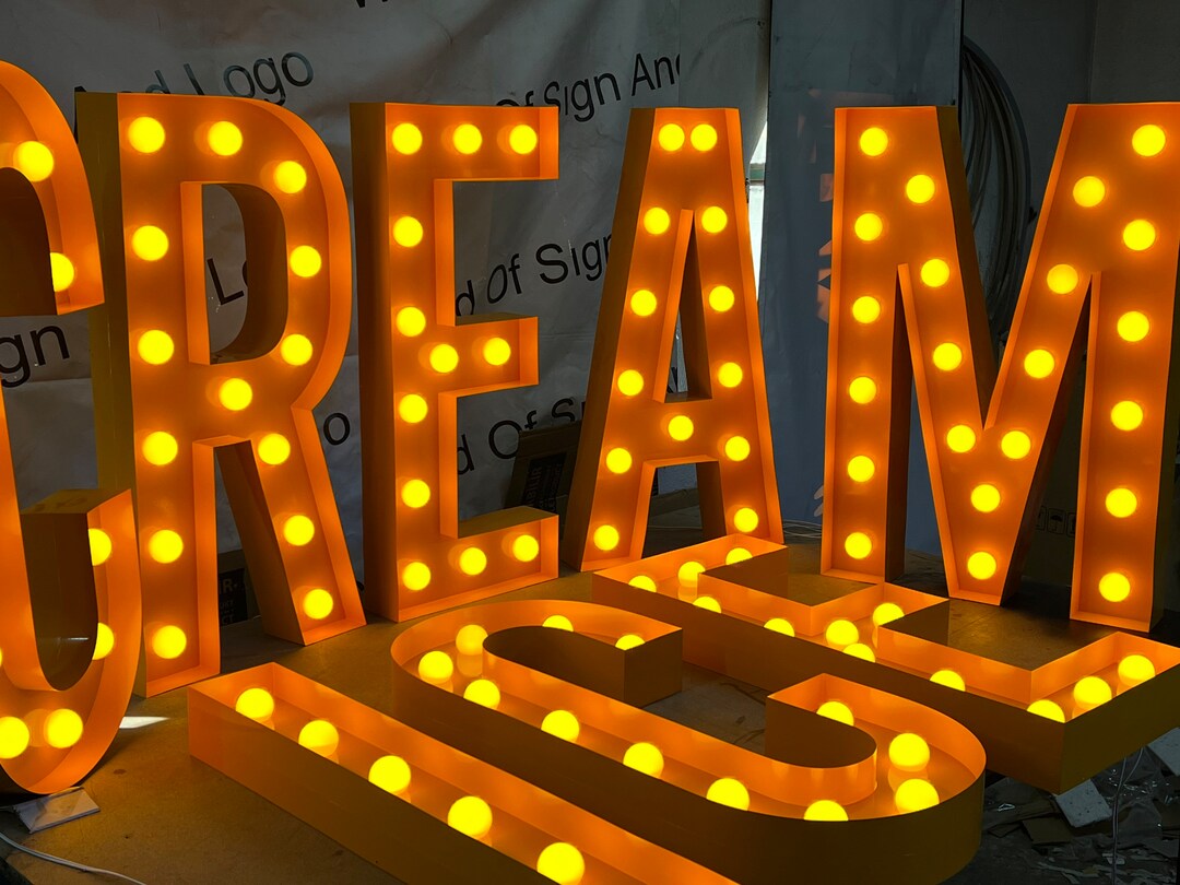 Carnival Circus Light Up Custom Marquee Signs Metal LED - Etsy