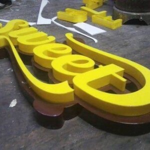 Custom Rusty Sign, Led Illuminated Logo Sign, Metal Logo, 3D Design ...