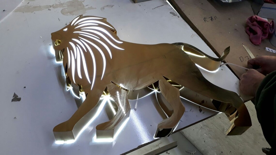 3d Backlit Sign 3d Led Signage Custom Outdoor&indoor Logo - Etsy