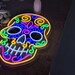 Skull Neon Sign LED Neon Light Skull Gift Neon Bar Sign - Etsy