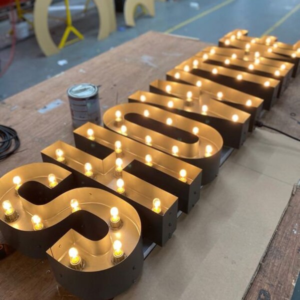 Metal Marquee Sign - Etsy