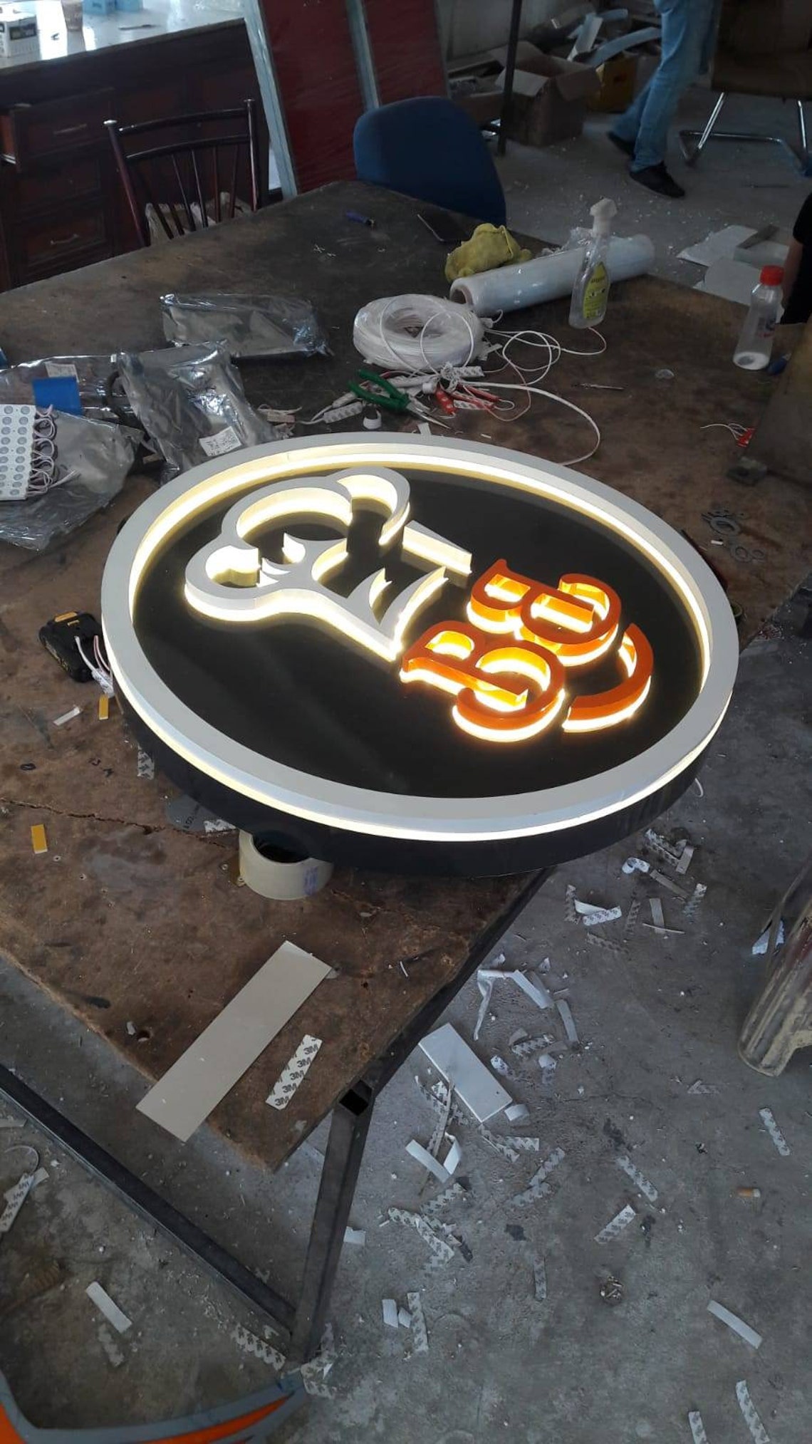 Custom Metal Logo Sign Company Logo Custom Office Sign | Etsy