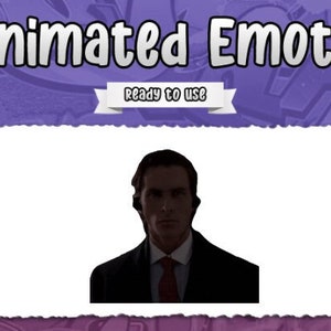 Patrick Bateman / Sigma Meme Animated Twitch Emote / Emote for - Etsy