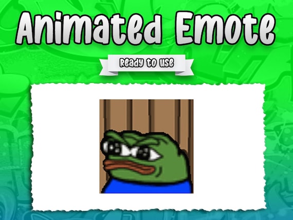 Pepe the Frog Meme Animated Twitch Emote / Emote for Streamers | Etsy UK