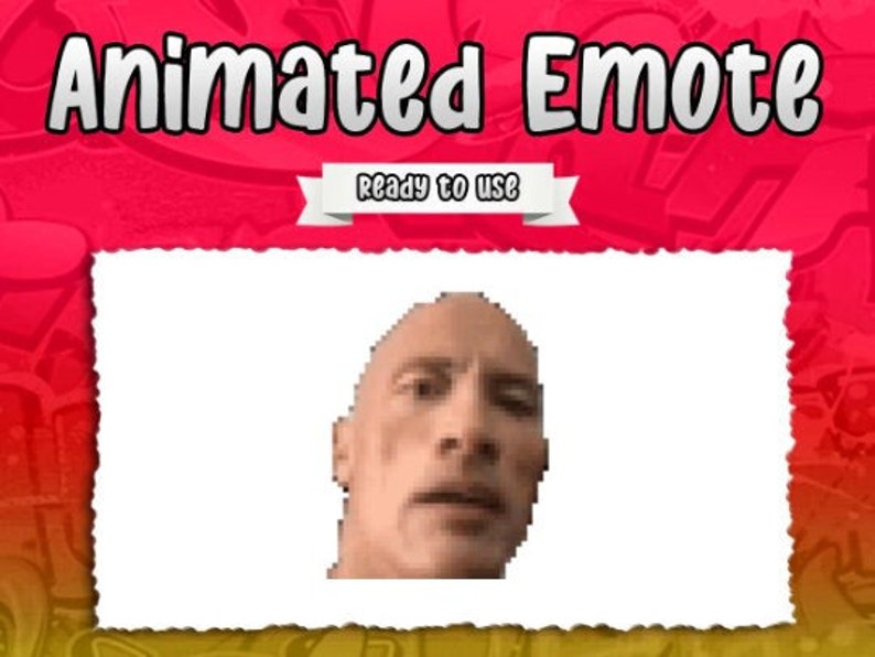 The Rock / Dwayne Johnson Meme Animated Twitch Emote / Emote for ...