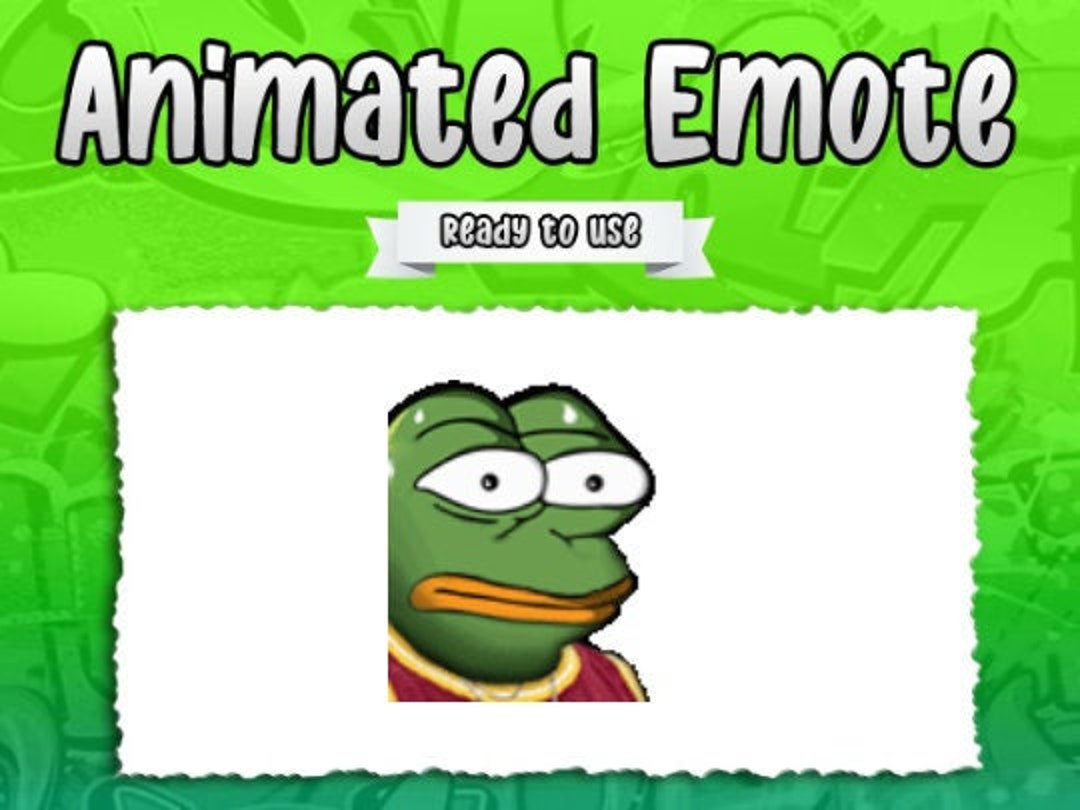 Pepe the Frog Biceps Meme Animated Twitch Emote / Emote for Streamers ...