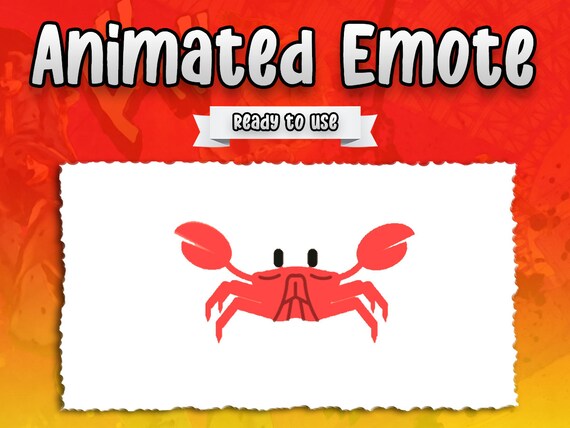 Crab Rave Meme Animated Twitch Emote / Emote for Streamers or | Etsy