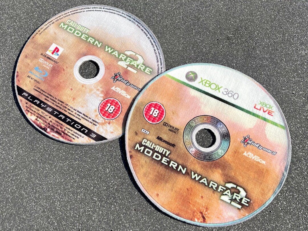Call of Duty MW2 Rug Modern Warfare 2 Disc Rug High Quality Heavyweight ...
