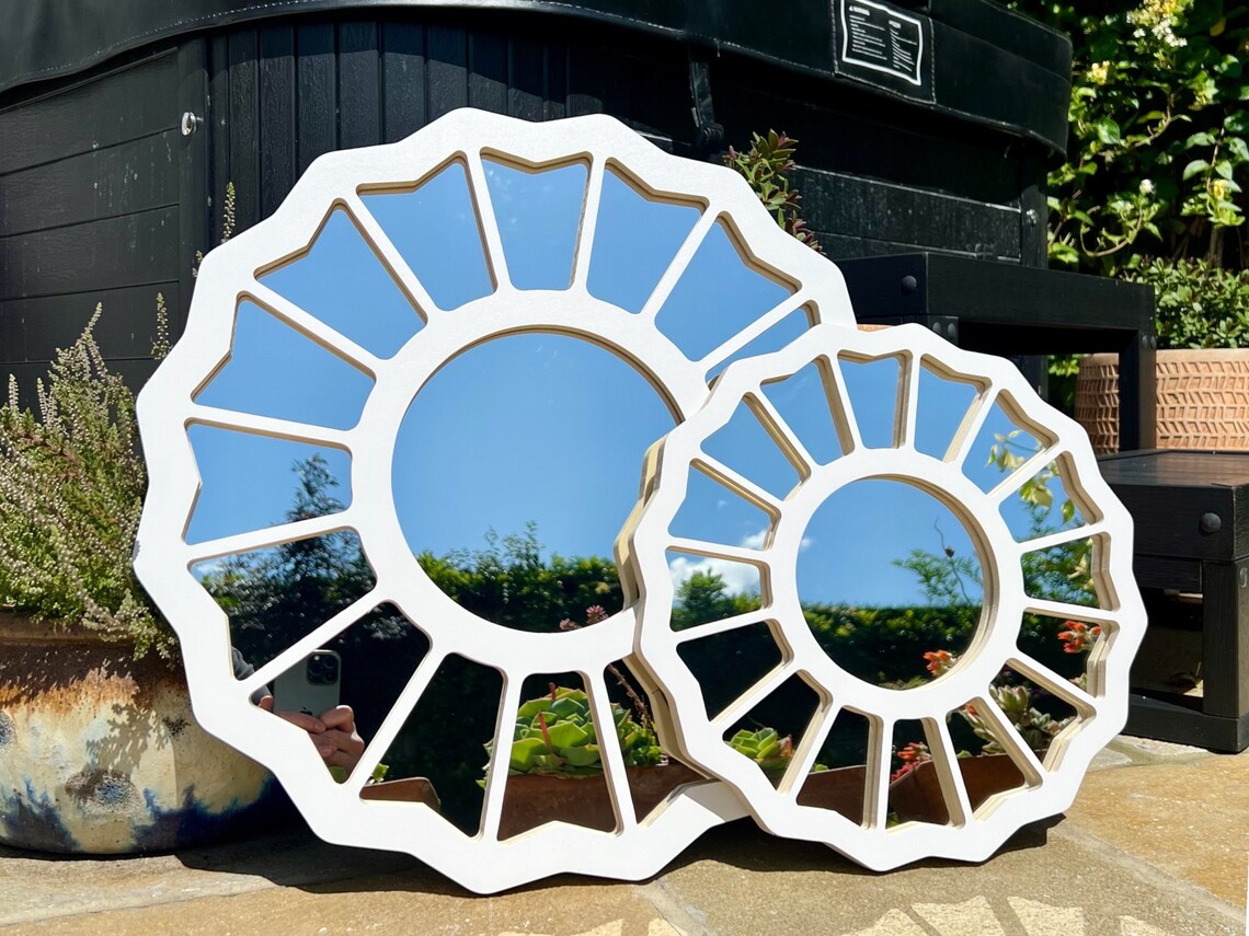 Mac Miller Divine Feminine Mirror - Handmade Wood & Glass - Pink ...