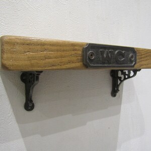 Handmade WC Washroom Toilet Wooden Shelf With Cast Iron Victorian ...