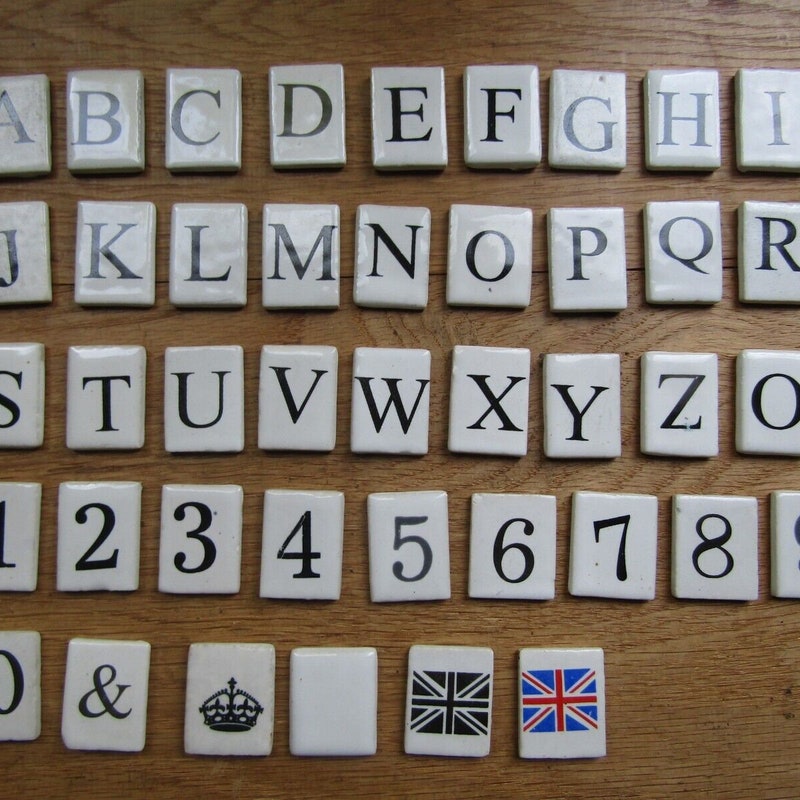 Ceramic Tile Letters - Etsy
