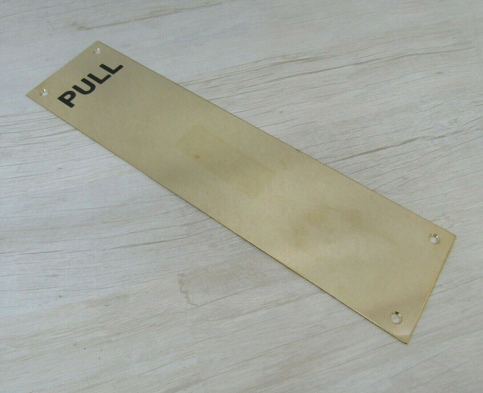 12" Push Pull Finger Plate Door Push Plates Polished Steel/polished ...