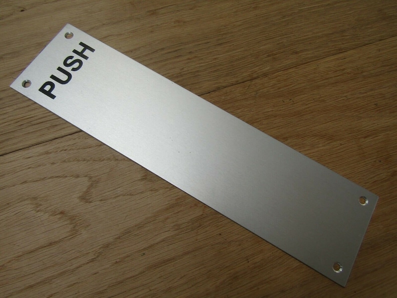 12 Push Pull Finger Plate Door Push Plates Polished - Etsy