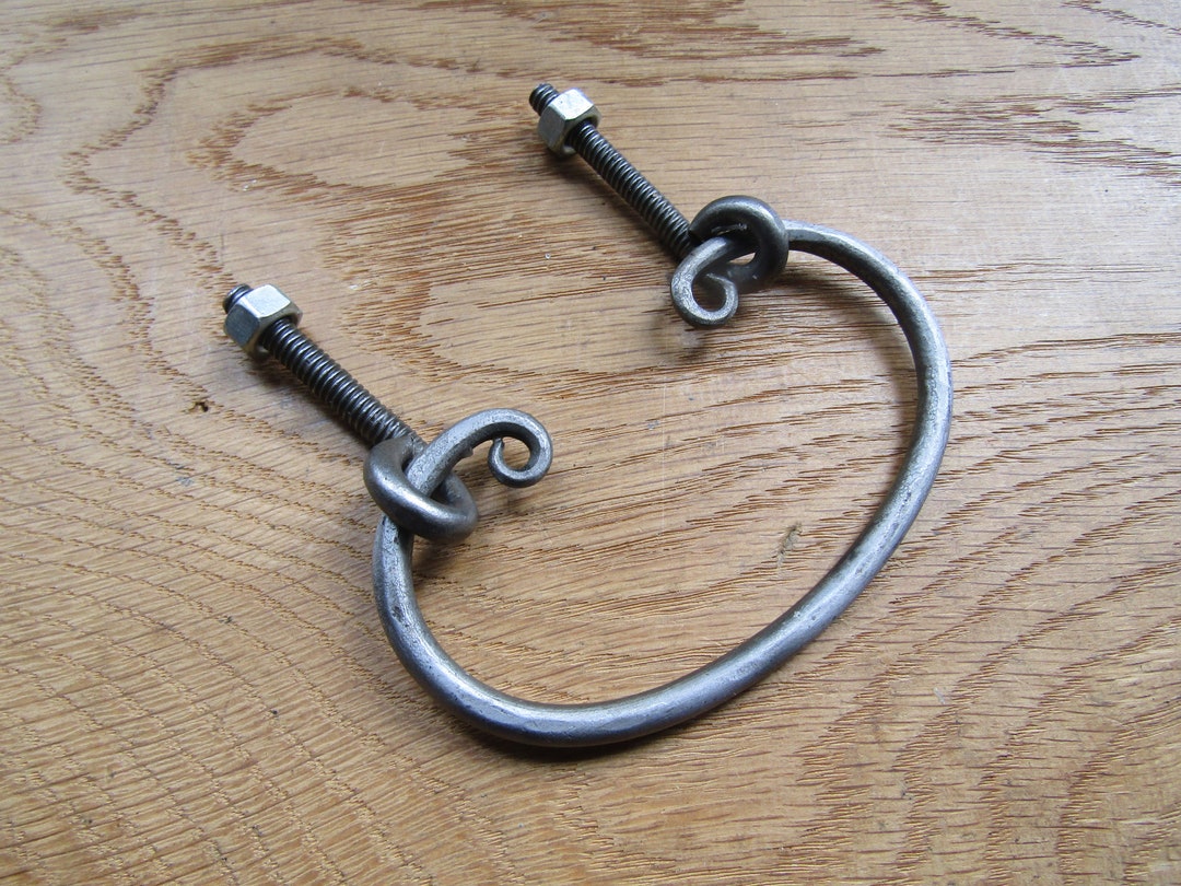 RUSTIC HANDLES Hand Forged Blacksmith Cabinet Cupboard Furniture ...