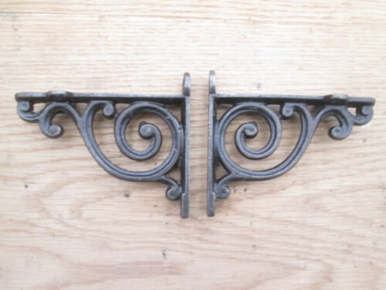 Rustic Iron Shelf Support Brackets Shelving Bracket Cast Iron Scaffold ...