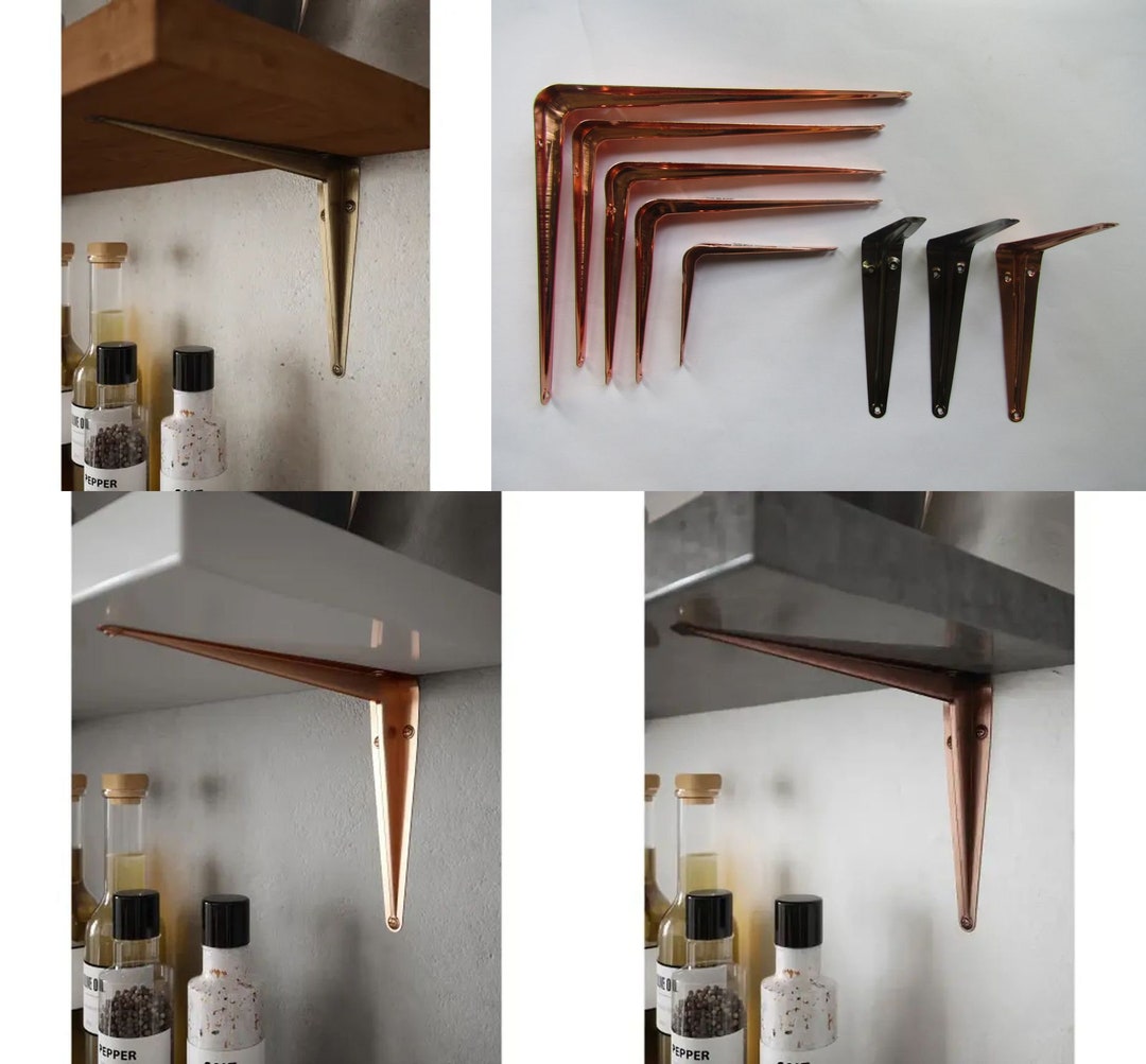 PAIR OF LONDON Shelf Brackets Scaffold Rustic Vintage Retro Industrial ...