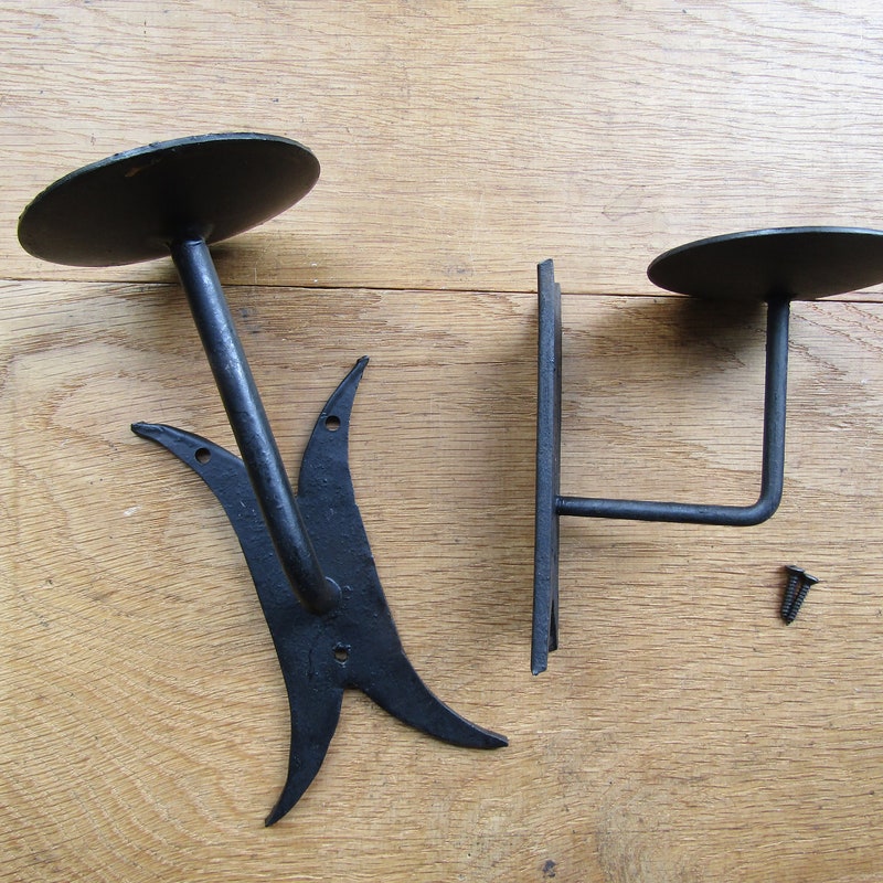 Iron Candle Sconce Set - Etsy UK