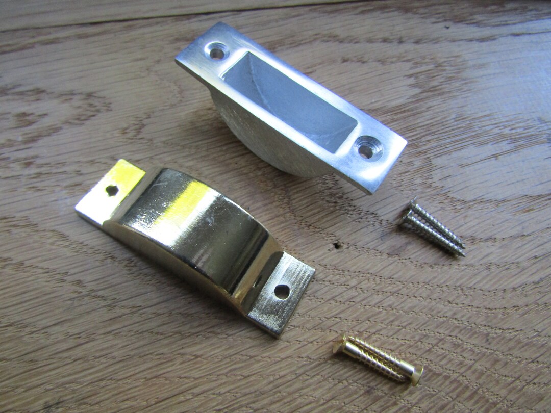 EASY CLEAN SOCKETS Floor Door Flush Bolt Socket Pocket for Bolts Silver ...