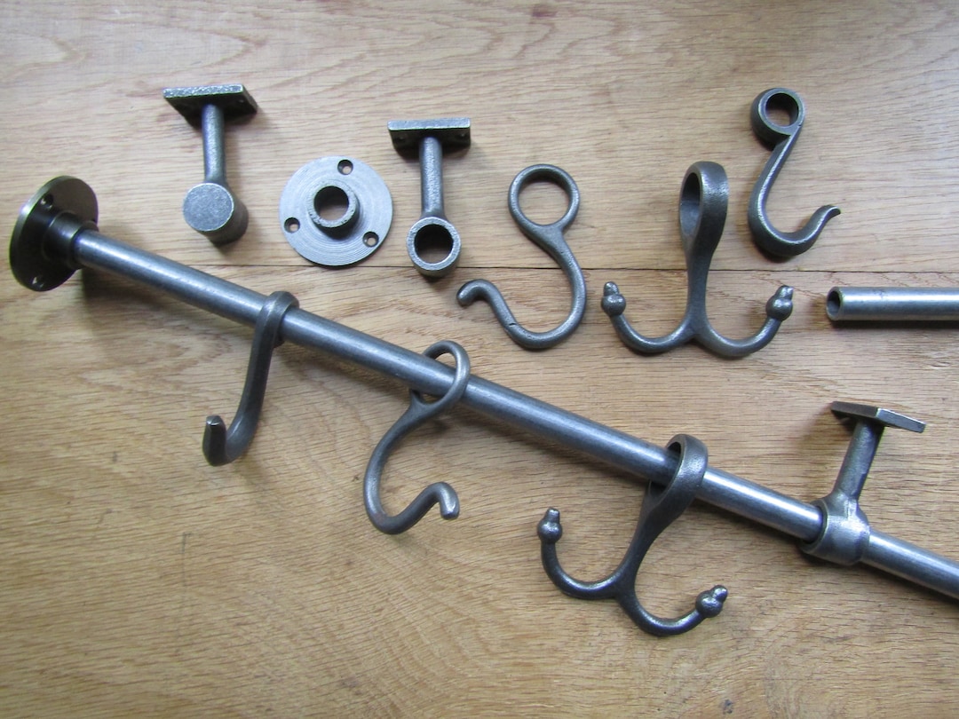 Industrial Vintage Wardrobe Hanging Cast Iron Rustic Clothes Garment ...