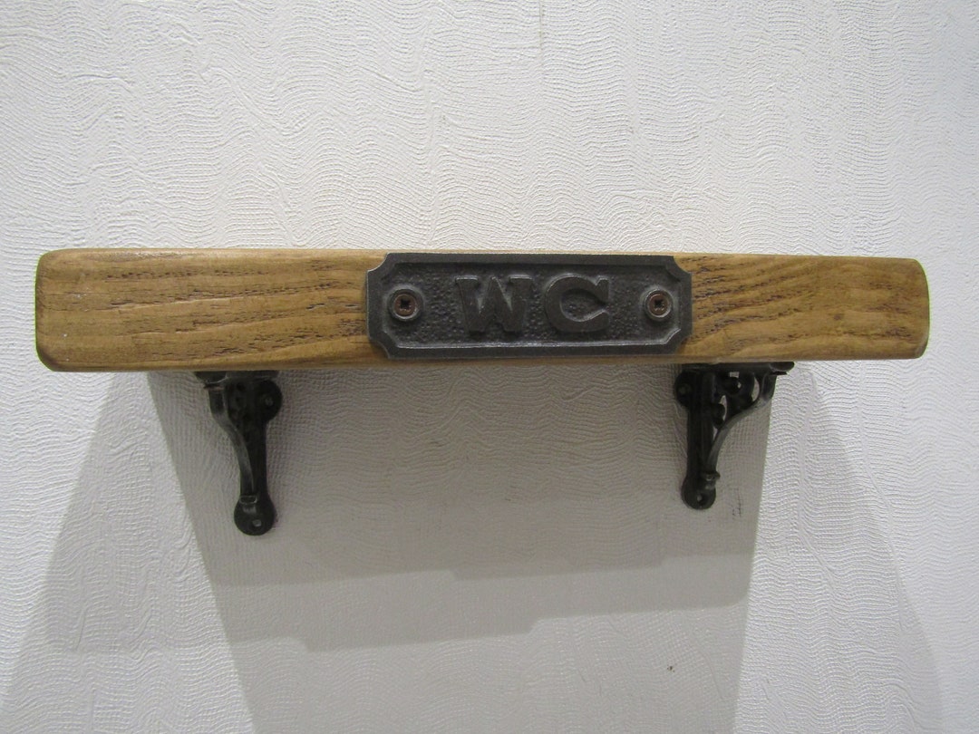 Handmade WC Washroom Toilet Wooden Shelf With Cast Iron Victorian ...