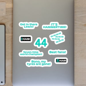Lewis Hamilton Sticker Pack/ Mercedes F1 2022/ Lewis Hamilton Quotes - Etsy
