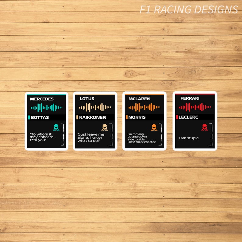 F1 Board Radio Stickers - Etsy New Zealand