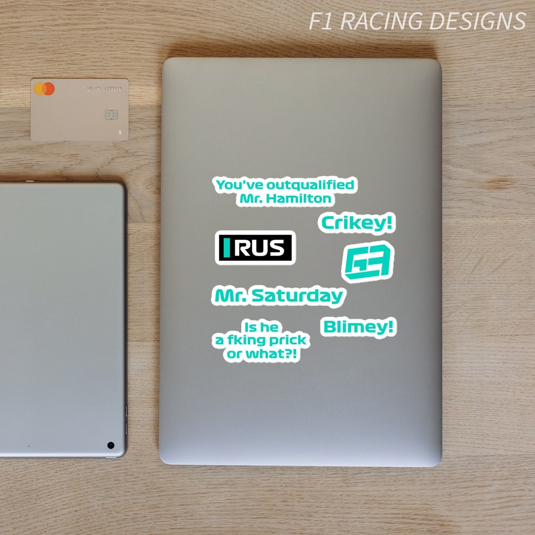 George Russell Sticker Pack/ Mercedes F1 Sticker/ F1 Sticker/ Formula 1 ...
