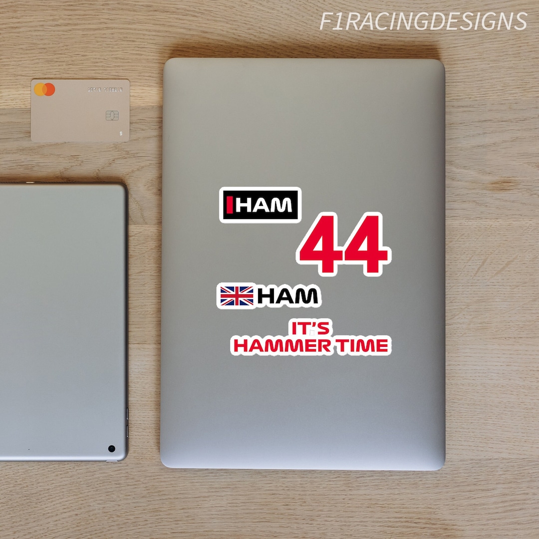 Lewis Hamilton Ferrari Sticker Pack, Formula 1 Sticker Pack, F1 ...