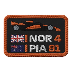 Embroidered Mclaren F1 Patch, Formula 1 Patch, F1 Gift, Lando Norris ...